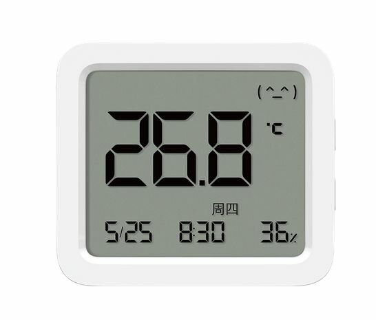 Часы термогигрометр Xiaomi Temperature and Humidity Monitor Clock3 MJWSD05MMC,2 шт.