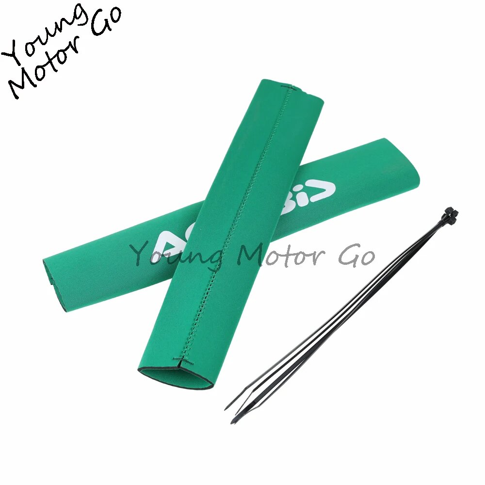 350 мм передняя защита вилки, амортизатор, защитная оболочка, оболочка, оболочка для CRF YZ мотоцикла, питбайка Изумрудный, Green A