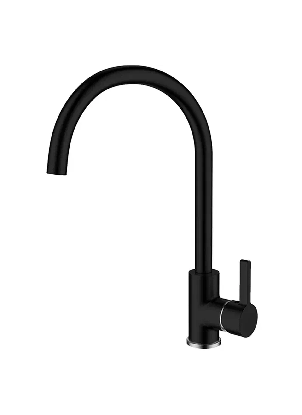 Смеситель для кухни Ledeme L4299B однорычажный, на мойку, черный.