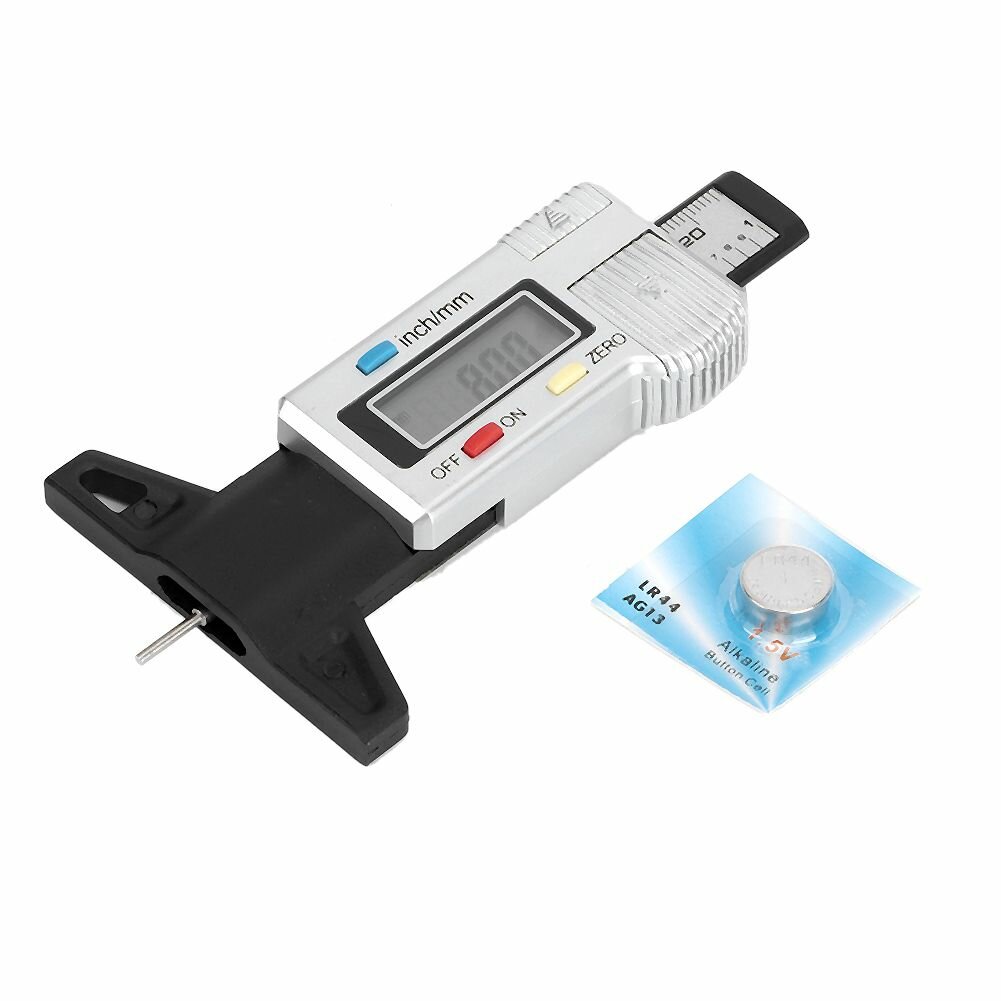 Цифровой измеритель глубины рисунка шин в диапазоне 0-25,4 мм, подходит для различных моделей