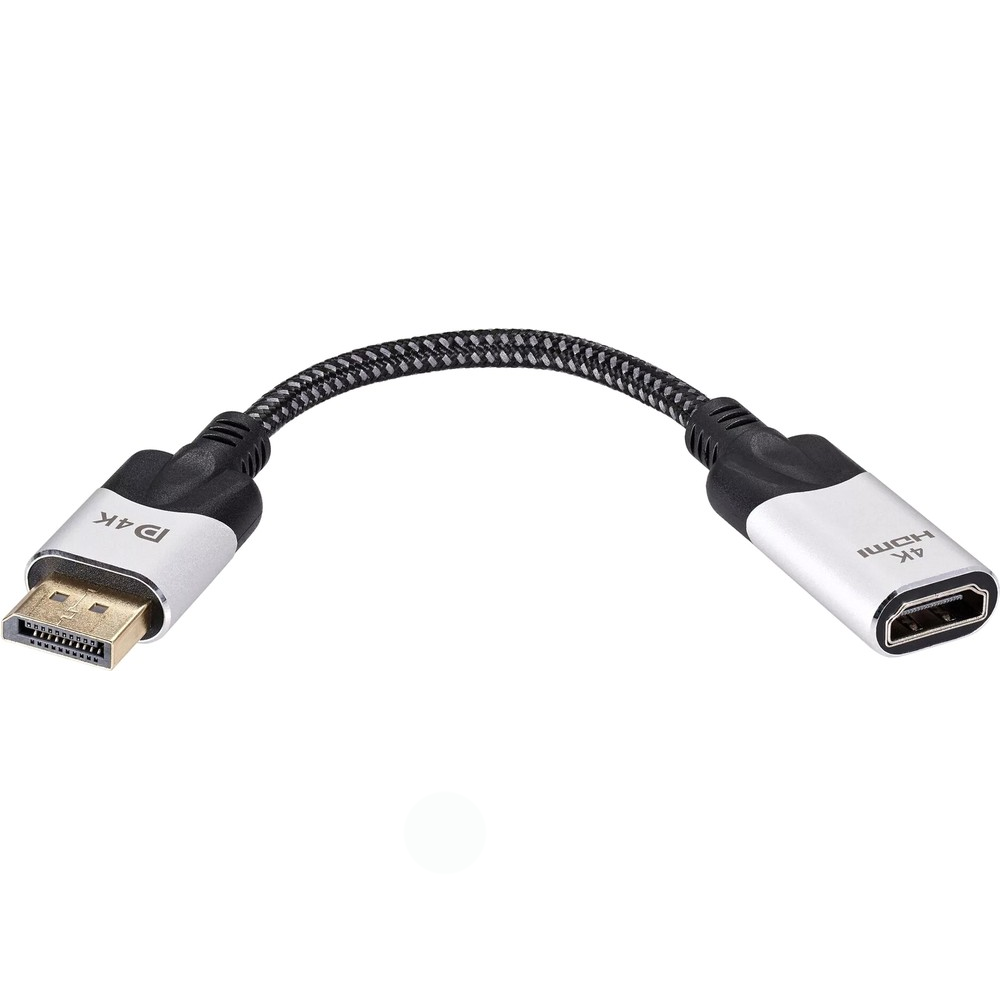 Переходник Vcom Адаптер DisplayPort(M) ---> HDMI(F) 0.15m 4K@60Hz CG621M-0.15