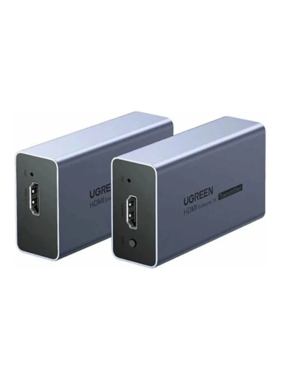 Удлинитель UGREEN CM609 HDMI сигнала HDMI Extender 50m Over a Single Cat5e/6 50m (EU), цвет: серый