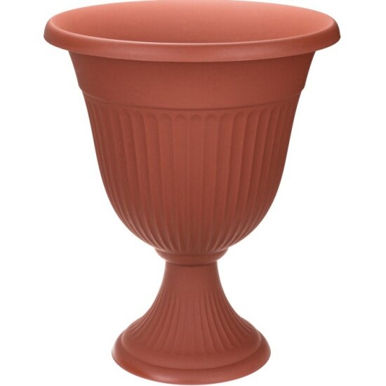 Кашпо -вазон Idea ливия D300мм 7л высокий М 3202 Терракотовый