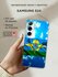 Чехол на Samsung Galaxy S24 / Самсунг S24 с принтом "ВДВ флаг в небесах"