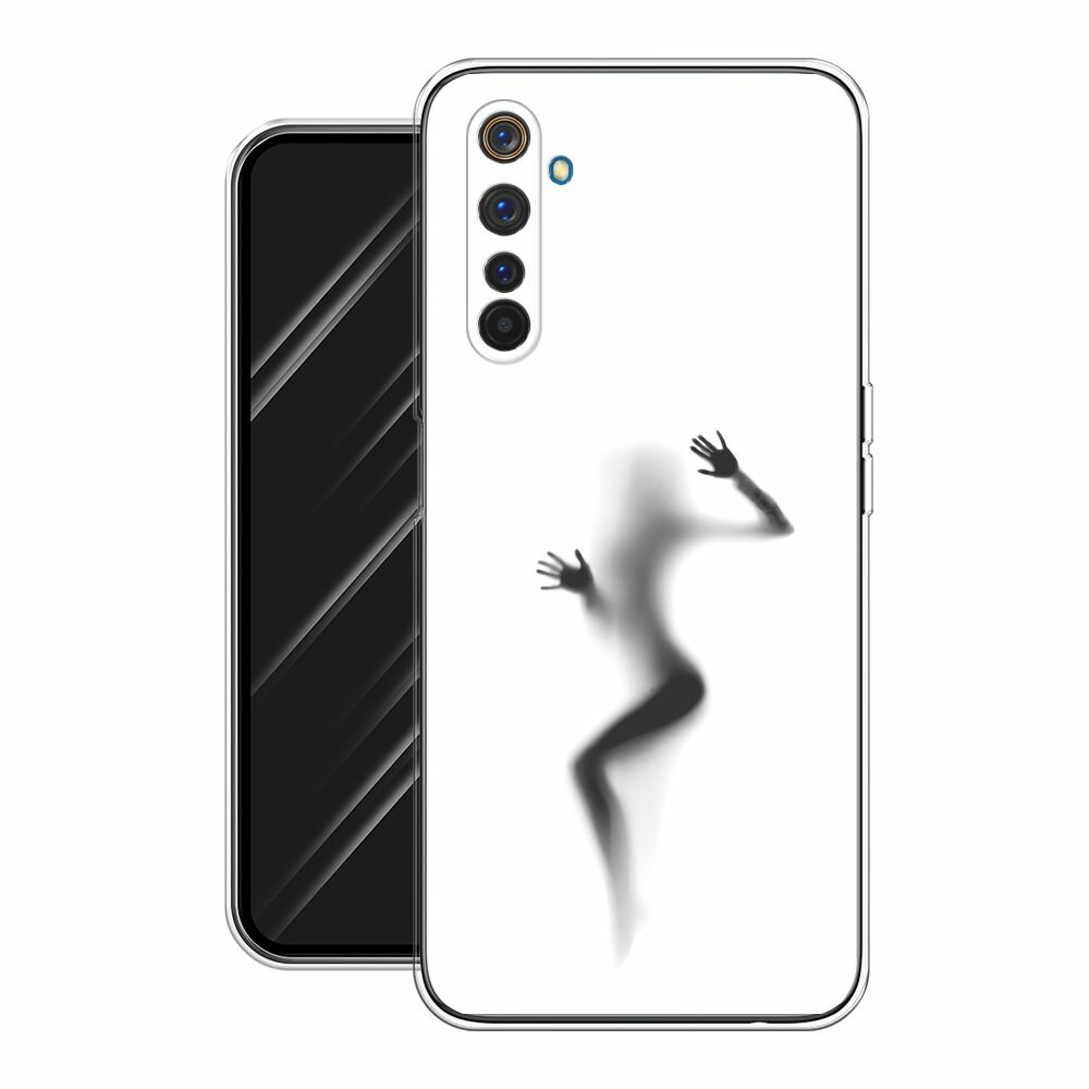 Чехол на Realme 6 Pro / Реалми 6 Про с принтом "Девушка в душе" — фото 1