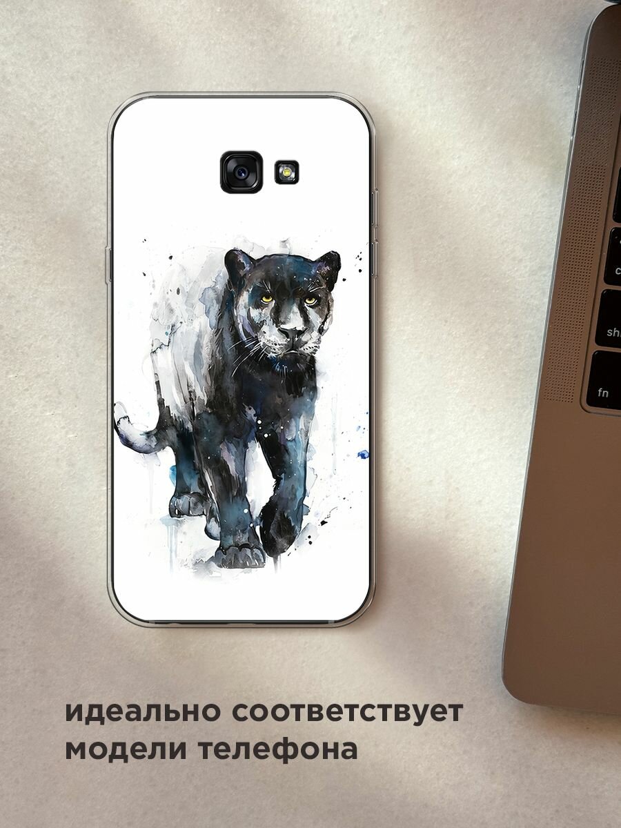Чехол на Samsung Galaxy A7 2017 / Самсунг Галакси А7 2017 с принтом "Пантера арт 3" — фото 1