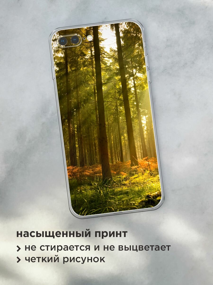 Чехол на Apple iPhone 7 Plus / Айфон 7 Плюс с принтом "Лес 7" — фото 1