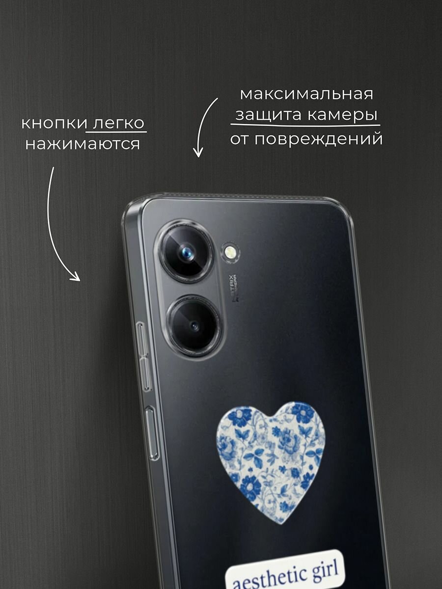 Чехол на Realme 10 Pro / Реалми 10 Про с принтом "Aesthetic girl" — фото 1