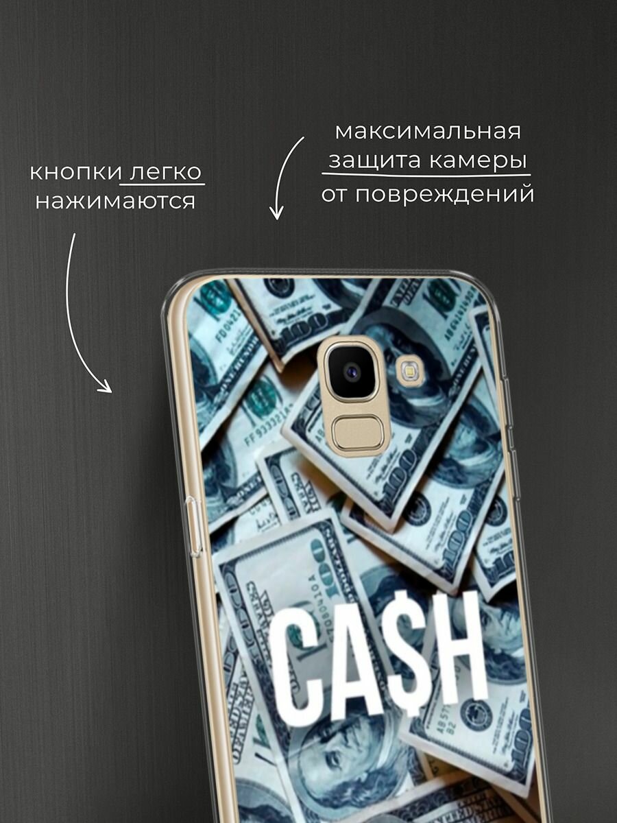 Чехол на Samsung Galaxy J6 2018 / Самсунг Галакси Джей 6 2018 с принтом "Cash" — фото 1