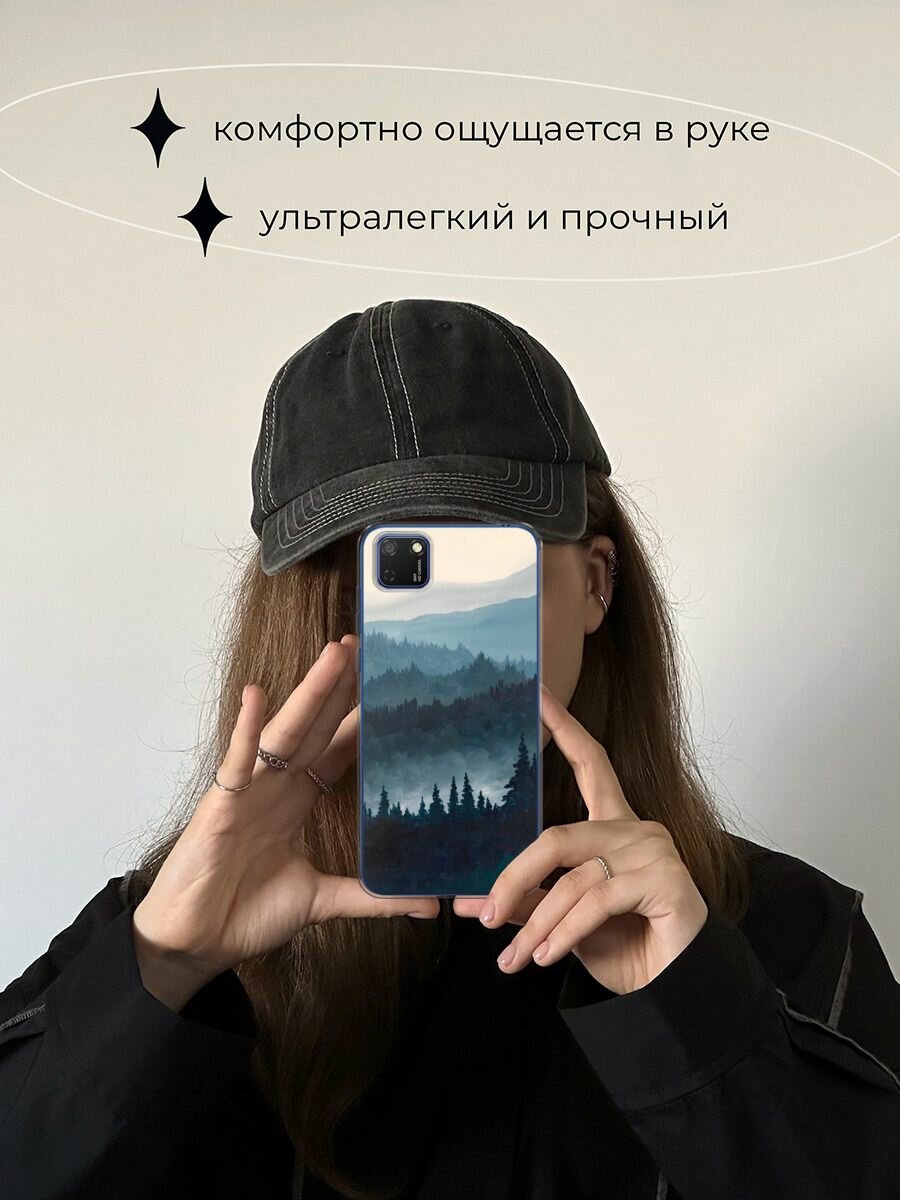 Чехол на Honor 9S/Huawei Y5p / Хонор 9S/Хуавей Y5p с принтом "Туманные горы" — фото 1