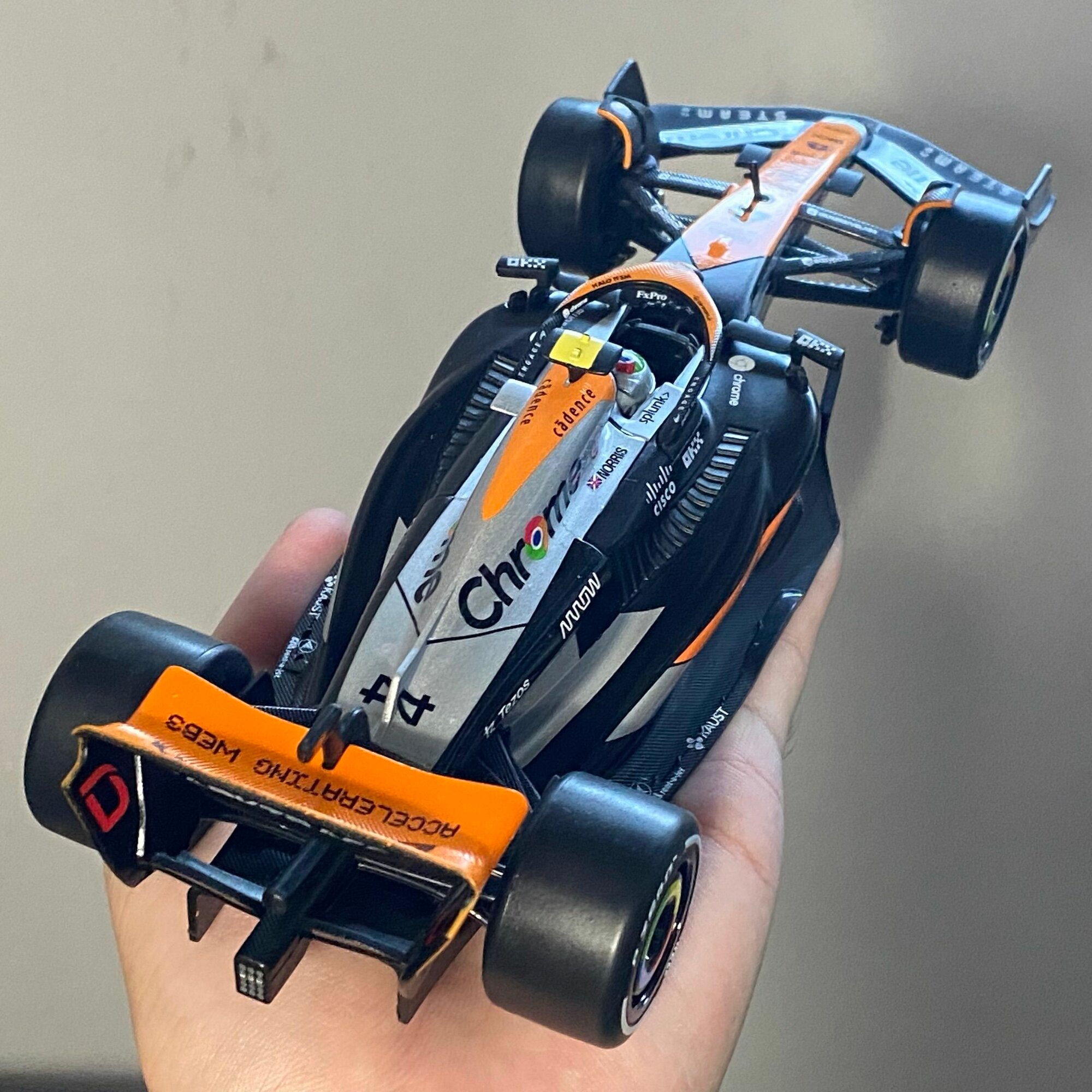1:24 Mclaren MCL60 2023 F1 Team гоночная модель, металлическая модель, детские игрушки, подарок на день рождения, Гоночный автомобиль Формулы-1