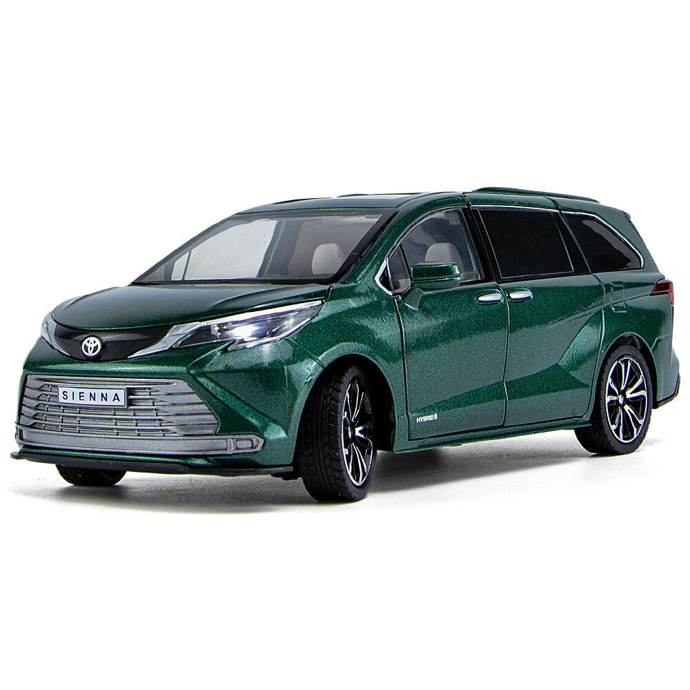 Toyota sienna модель из сплава с функциональными звуком и светом для подарка и коллекции