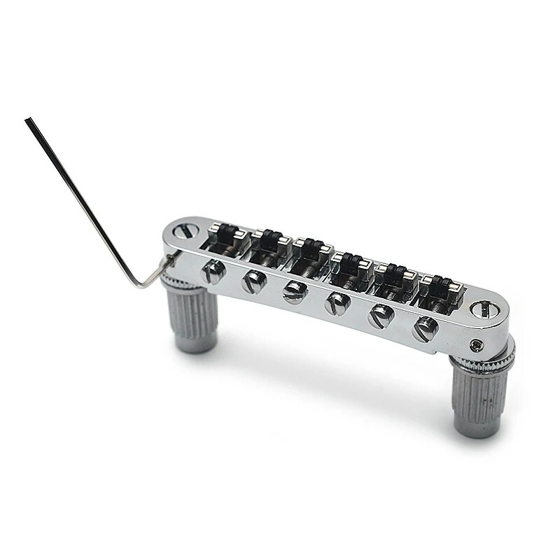 GETMUSIC Роликовый Бридж Tune-O-Matic для Электрогитары Chrome