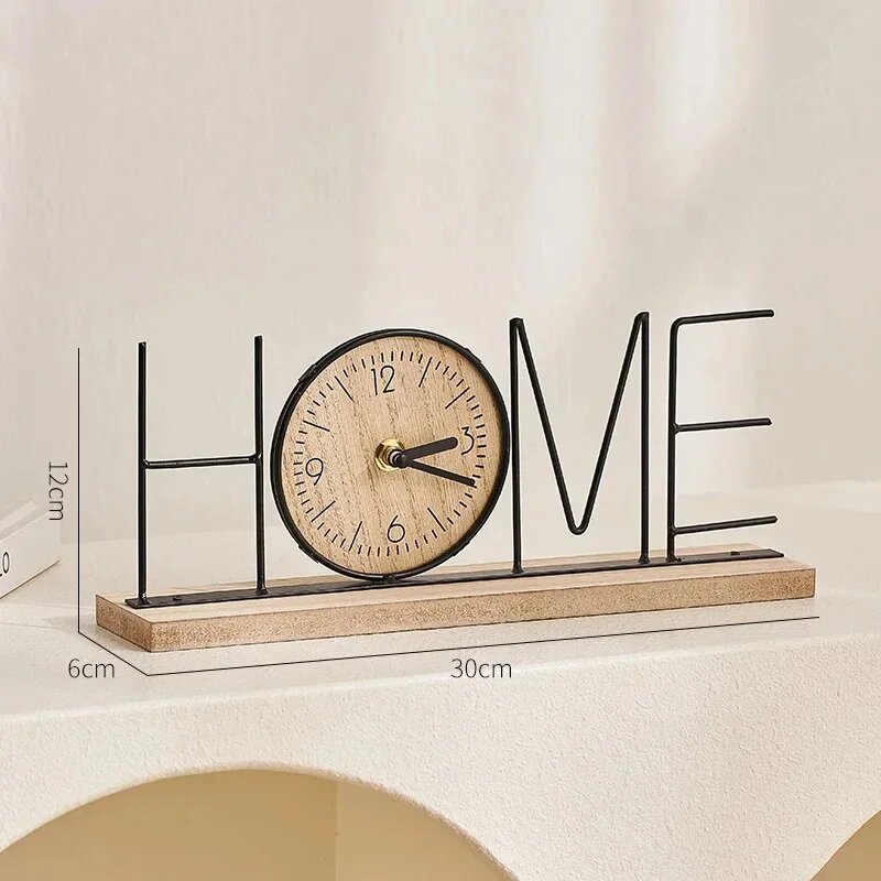 Настольные часы деревянные