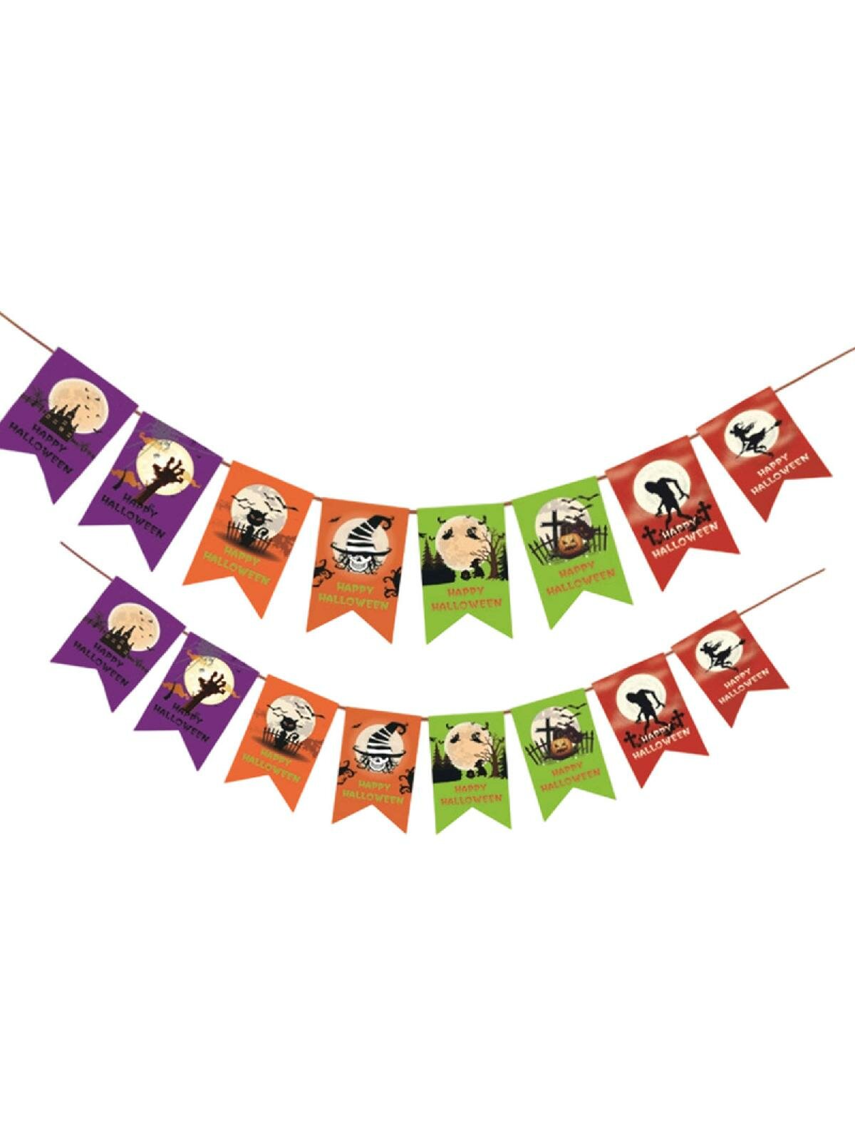 Тыквенный треугольный вымпел, украшение для каминов, стены, окна, лестницы, дверного проема