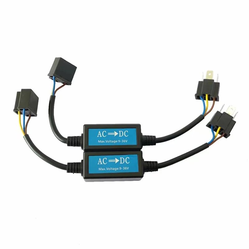 2 шт. SUKIOTO H4 автомобильные светодиодные фары с обратной полярностью преобразователь положительный отрицательный переключатель жгут адаптер для светодиодной лампы H4