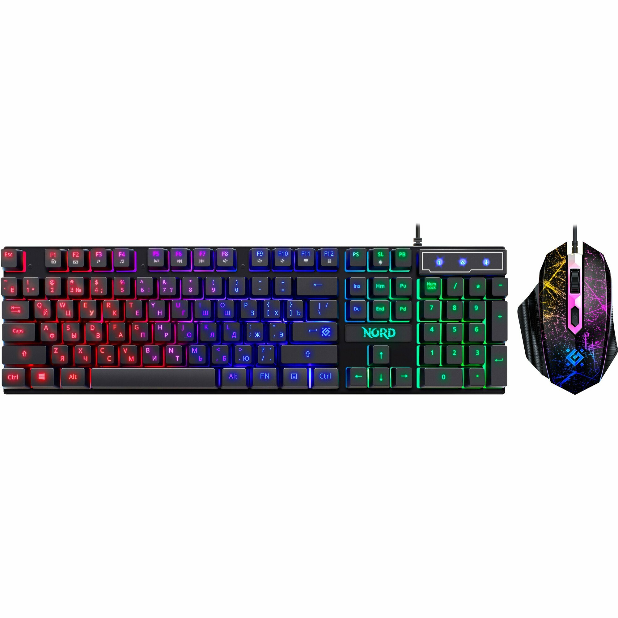 Клавиатура и мышь для компьютера, набор (52959) Nord GS-959