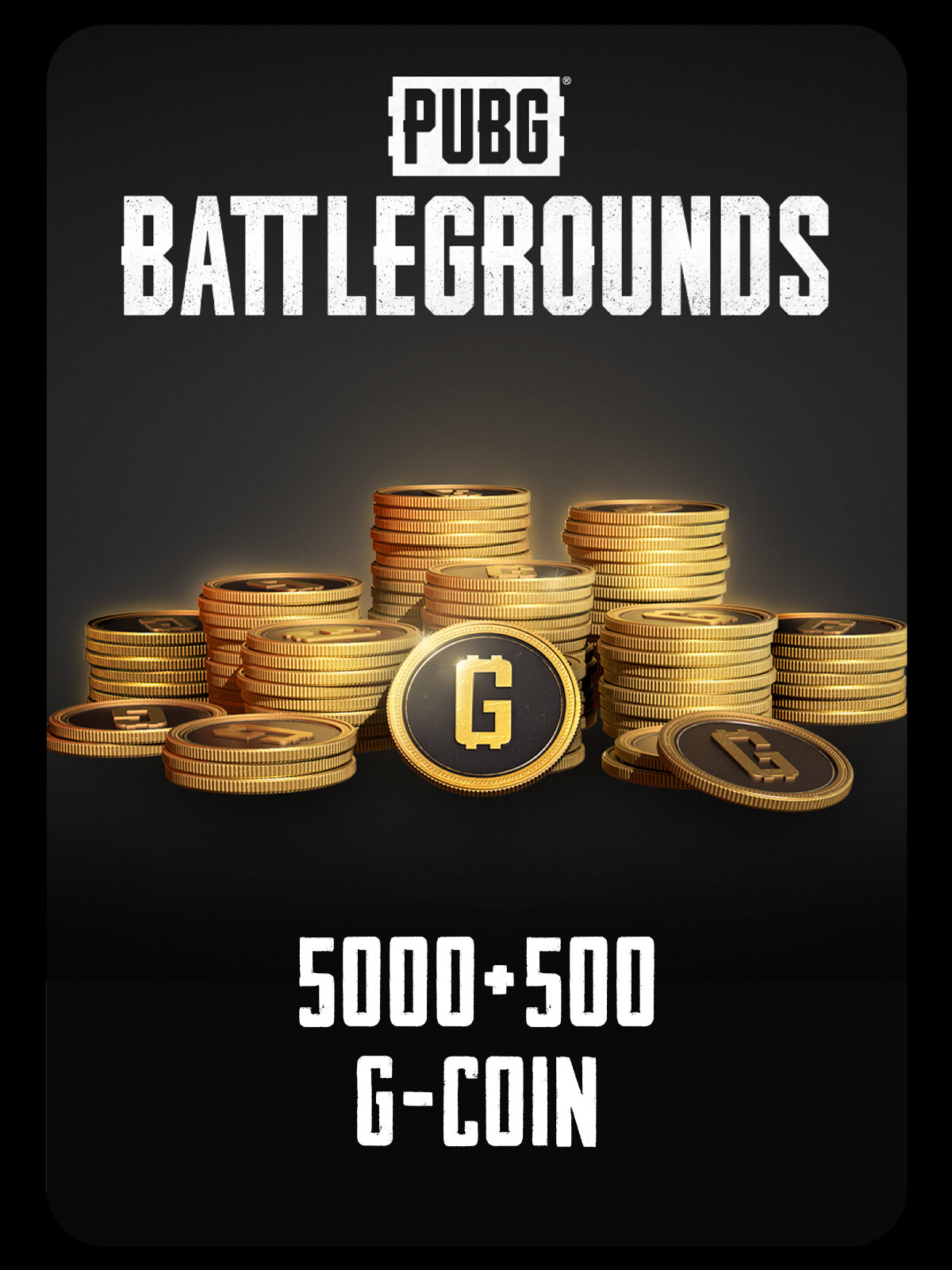 Игровая валюта PUBG: Battlegrounds - 5000 + 500 G-Coin (PUBG Currency; PC; Регион активации Все регионы)