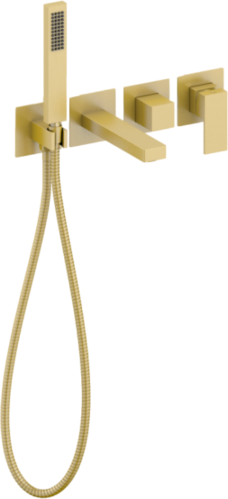 Встраиваемый смеситель для душа и ванны Timo Selene 2014/17YSM С внутренней частью, золото матовое