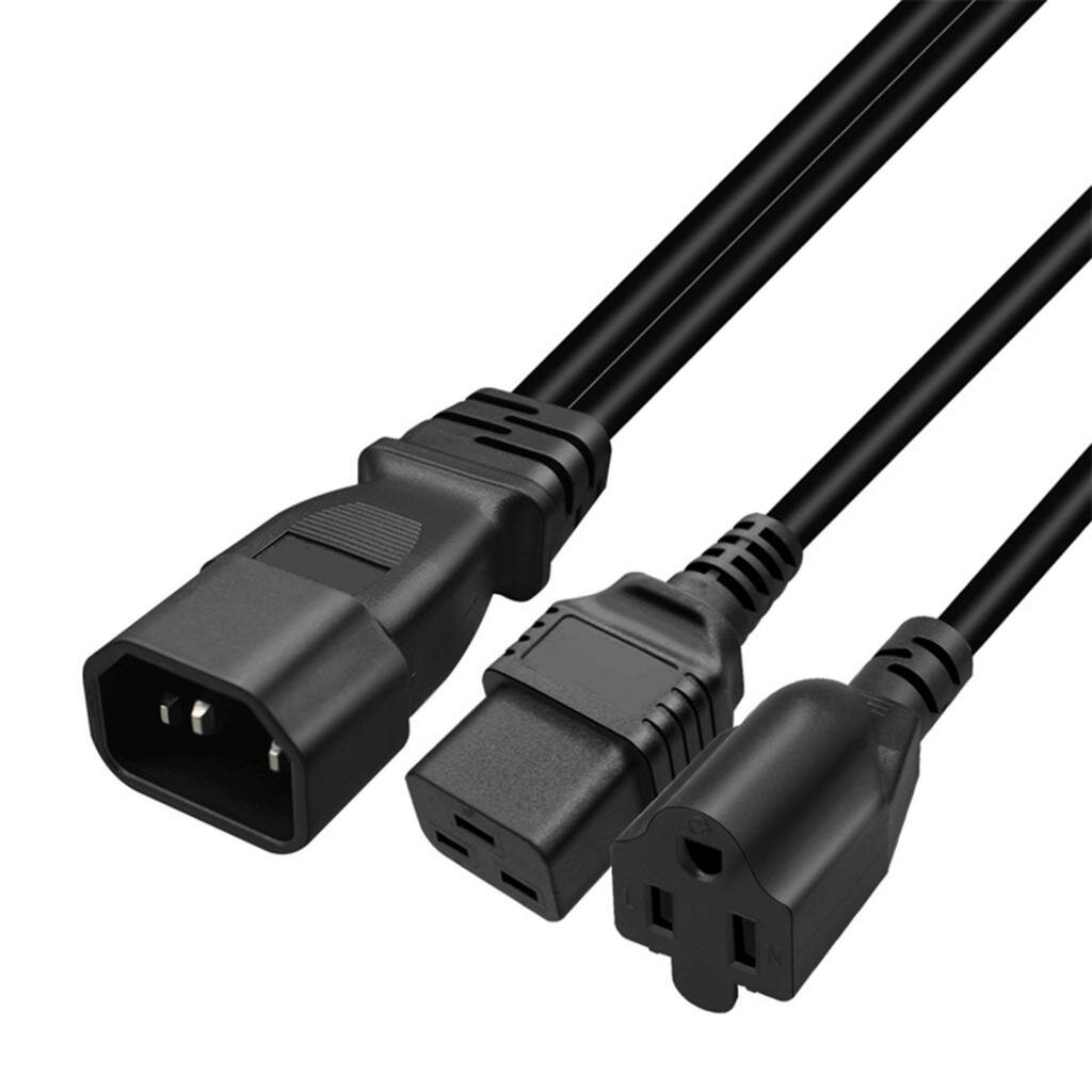 IEC320 C14 до C19+NEMA 5-15R Шнур питания, мужские женские разъемы адаптер