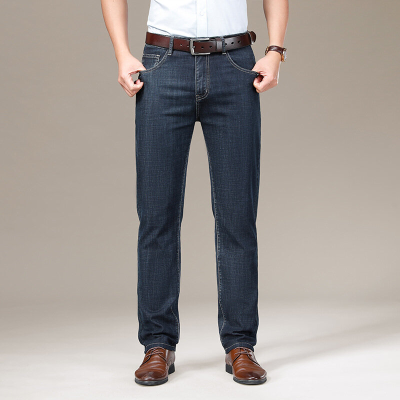 MON Мужские джинсы Чистый цвет / прямые B1, талии_36, Размер_36