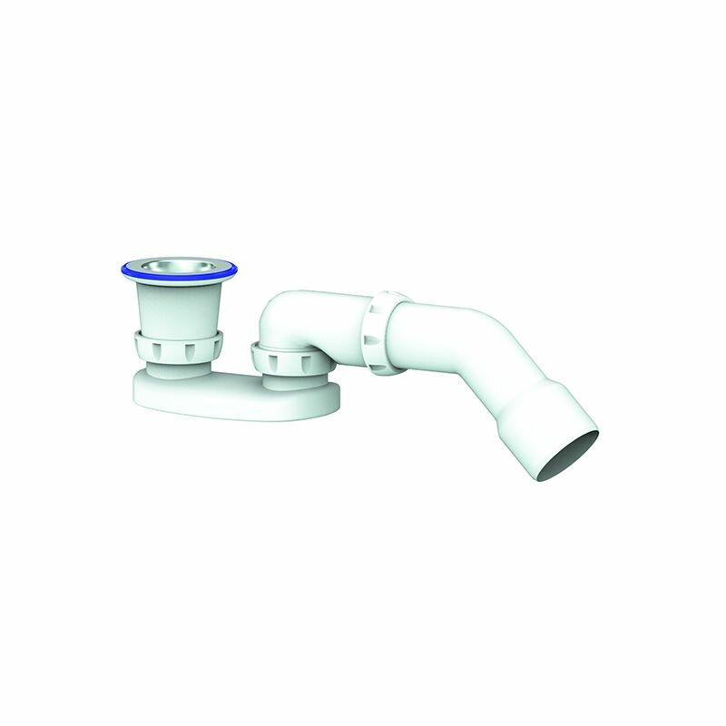 Сифон для душ. поддона 1 1/2*40 плоский, с отводом 40*40/50 G21 UNICORN