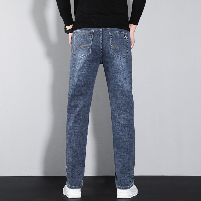 Мужские джинсы Чистый цвет / прямые B1, LI Mall талии_31