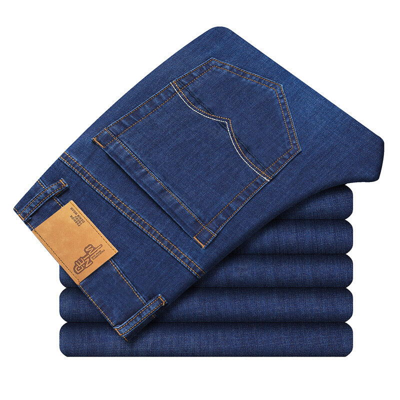 Мужские джинсы Чистый цвет / прямые B1, LI Mall талии_33