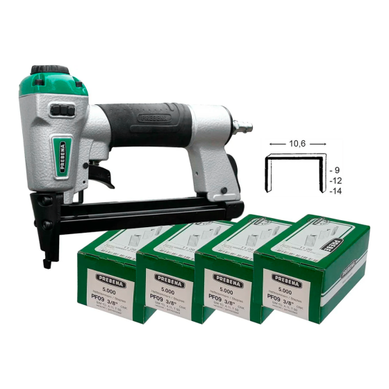 Пневматический скобозабивной пистолет Prebena DNPF16 МБ000014094 для скоб типа 140/G/11/57