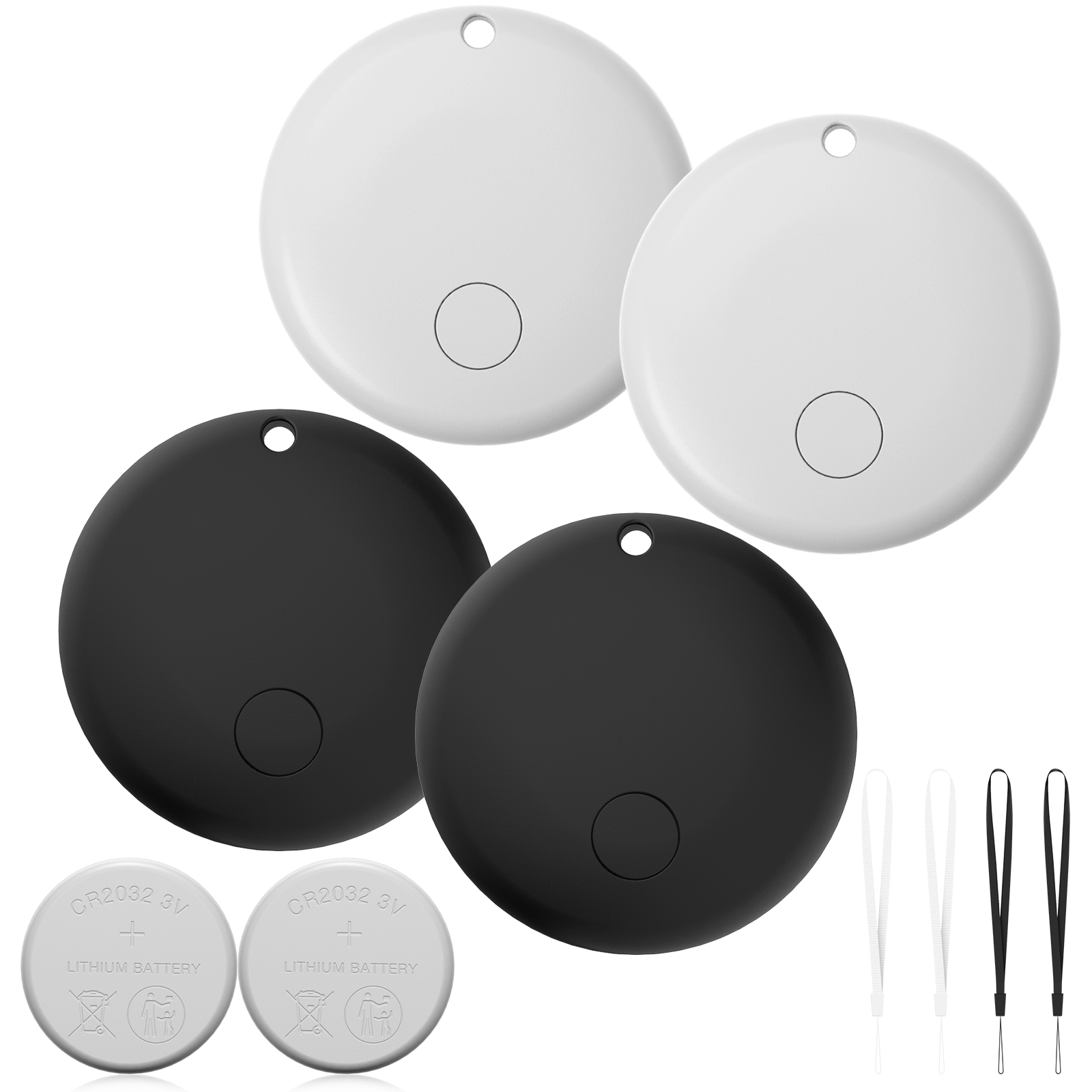 F08 Loshall tag Bluetooth finder для устройств Android, сертифицированный Google, ключ-finder/багаж-tracker/вещь-locator, совместимый с приложением Google «Find a Device», черный/белый (выбор), 1шт/2шт/4шт (выбор), Bluetooth 5.2, IP67, батарейка CR2032,