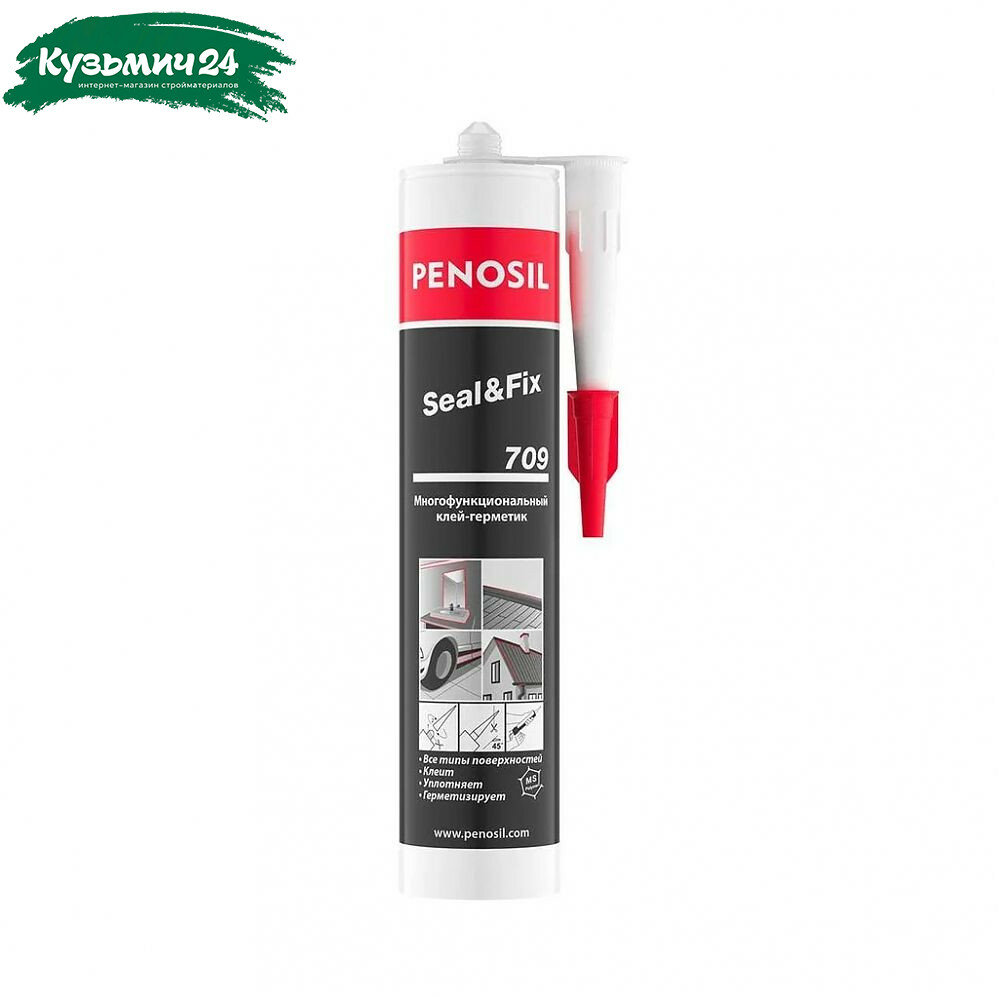Клей-герметик полимерный Penosil Premium, универсал Seal&Fix 709, белый, 290 мл, 2 шт.