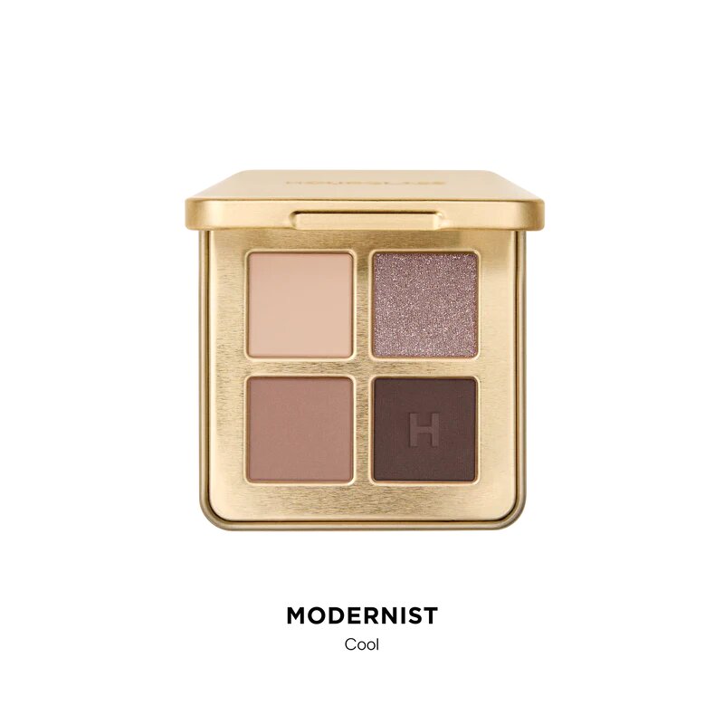 Палетка теней HOURGLASS Curator 4г | Нюдовые матовые, сатиновые и металлические оттенки | Тон Modernist