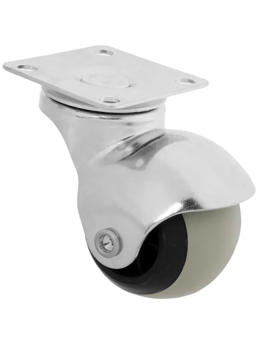 Колесо поворотное для кресла TPR, d=38 мм, набор 4 шт