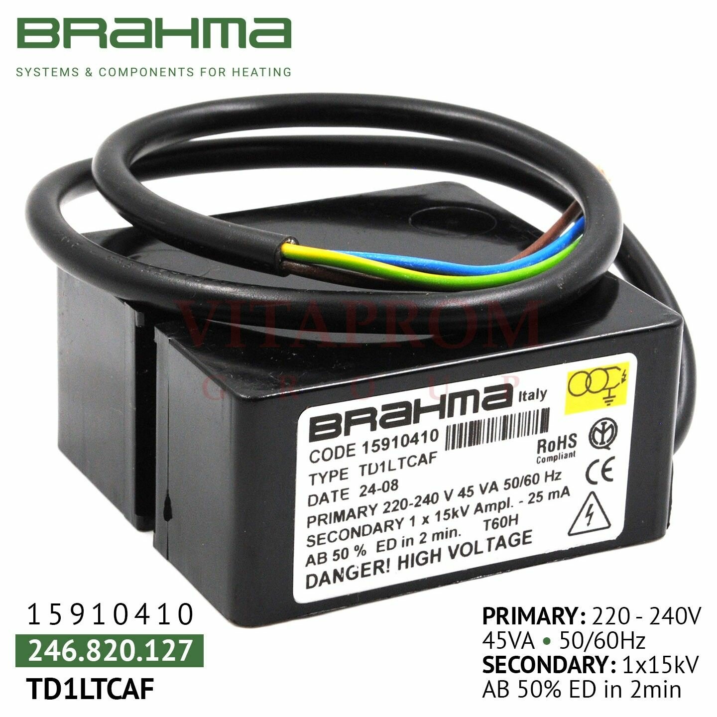 Трансформатор Brahma TD1LTCAF, 15910410