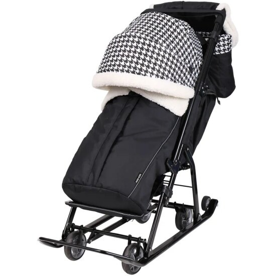 Санки-коляска Nika Ника детям 7-5Н гусиная лапка