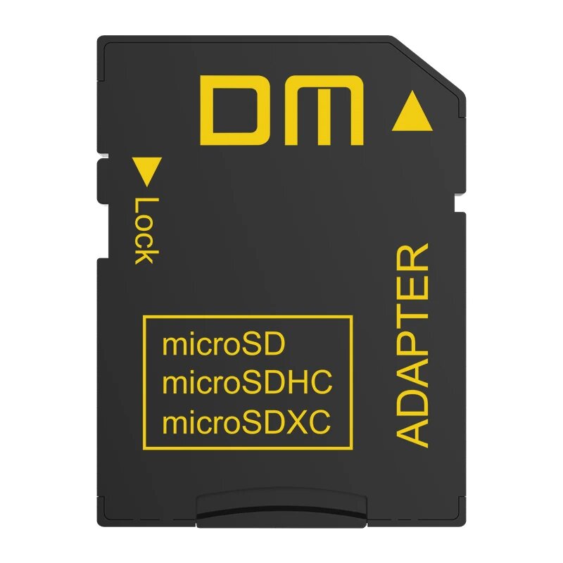 Адаптеры для карт памяти DM SD-T2 SD2.0, совместимые с microSD, microSDHC, microSDXC, поддерживающие максимальную емкость до 2 ТБ.