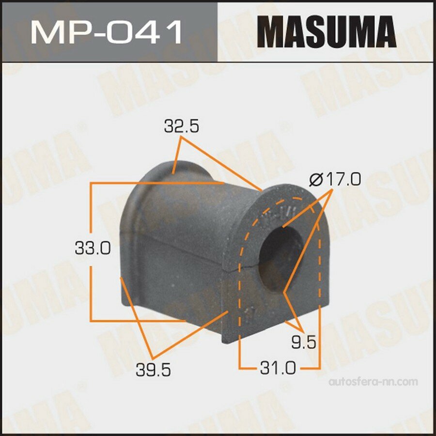 MASUMA MP041 Втулка стабилизатора пер.