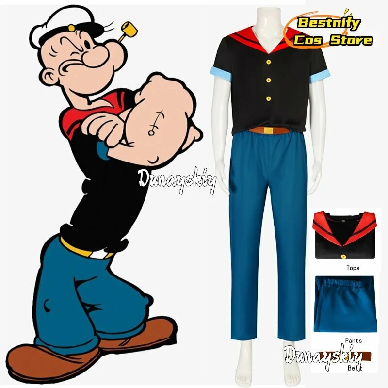 Костюм Попай и моряк со шляпой L