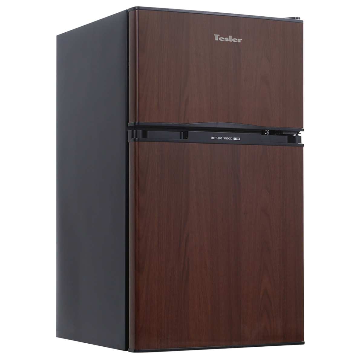Холодильник Tesler RCT-100 Wood, коричневый, 95 л, двухкамерный