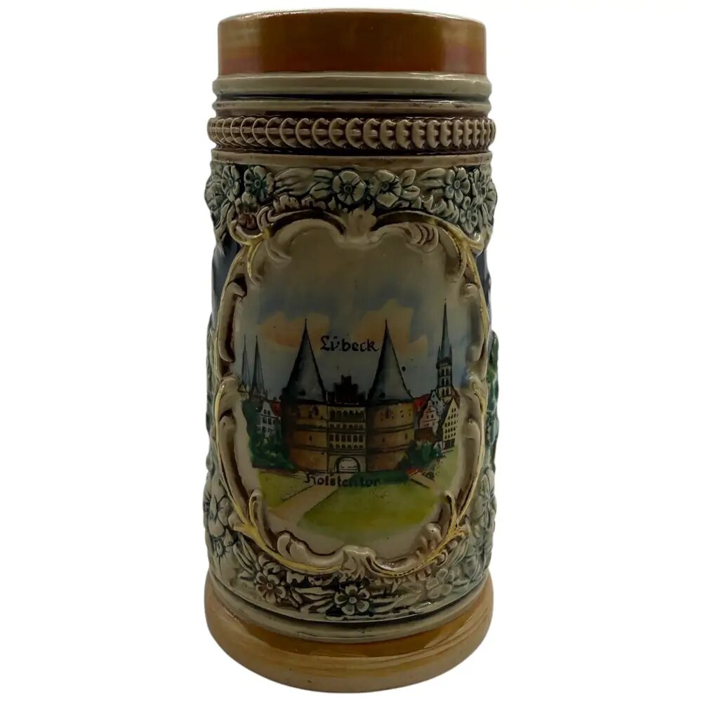 Пивная кружка "Einbeck Holstentor", 0.5 л, керамика, 1960-1970 гг, Германия