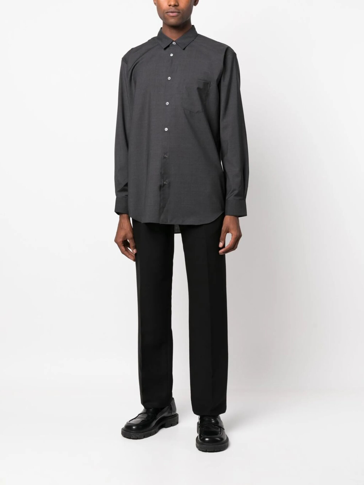 Рубашка Comme des Garcons SHIRT, размер S, серый — фото 1
