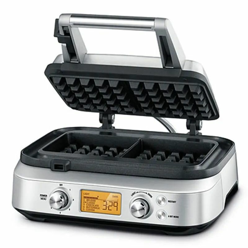 SAGE Вафельница Smart Waffle SWM620 1000 Вт, серебристый