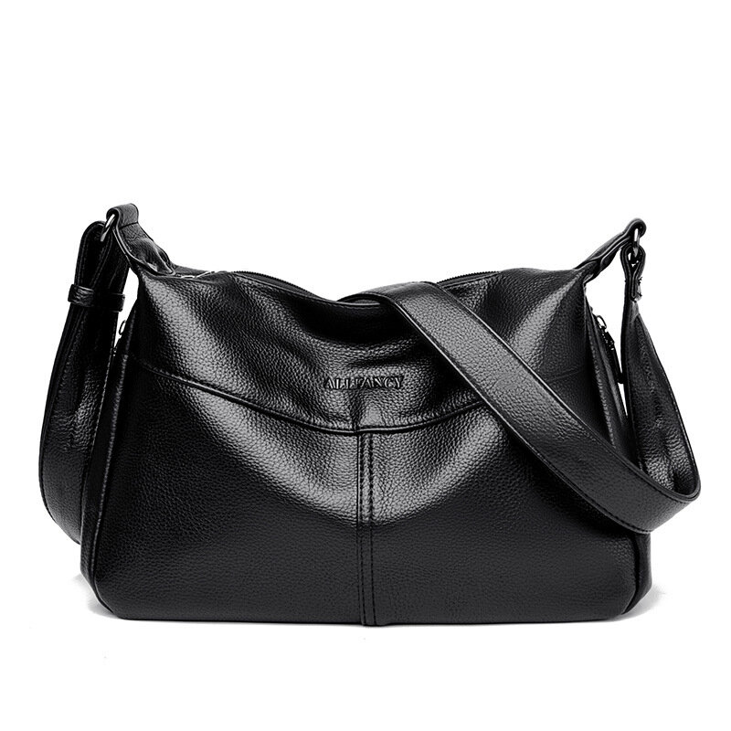 Сумки для женщин, новинка 2025 года, повседневная легкая кожаная сумка большой емкости для женщин среднего и пожилого возраста, женская сумка через плечо через плечо в стиле мамы