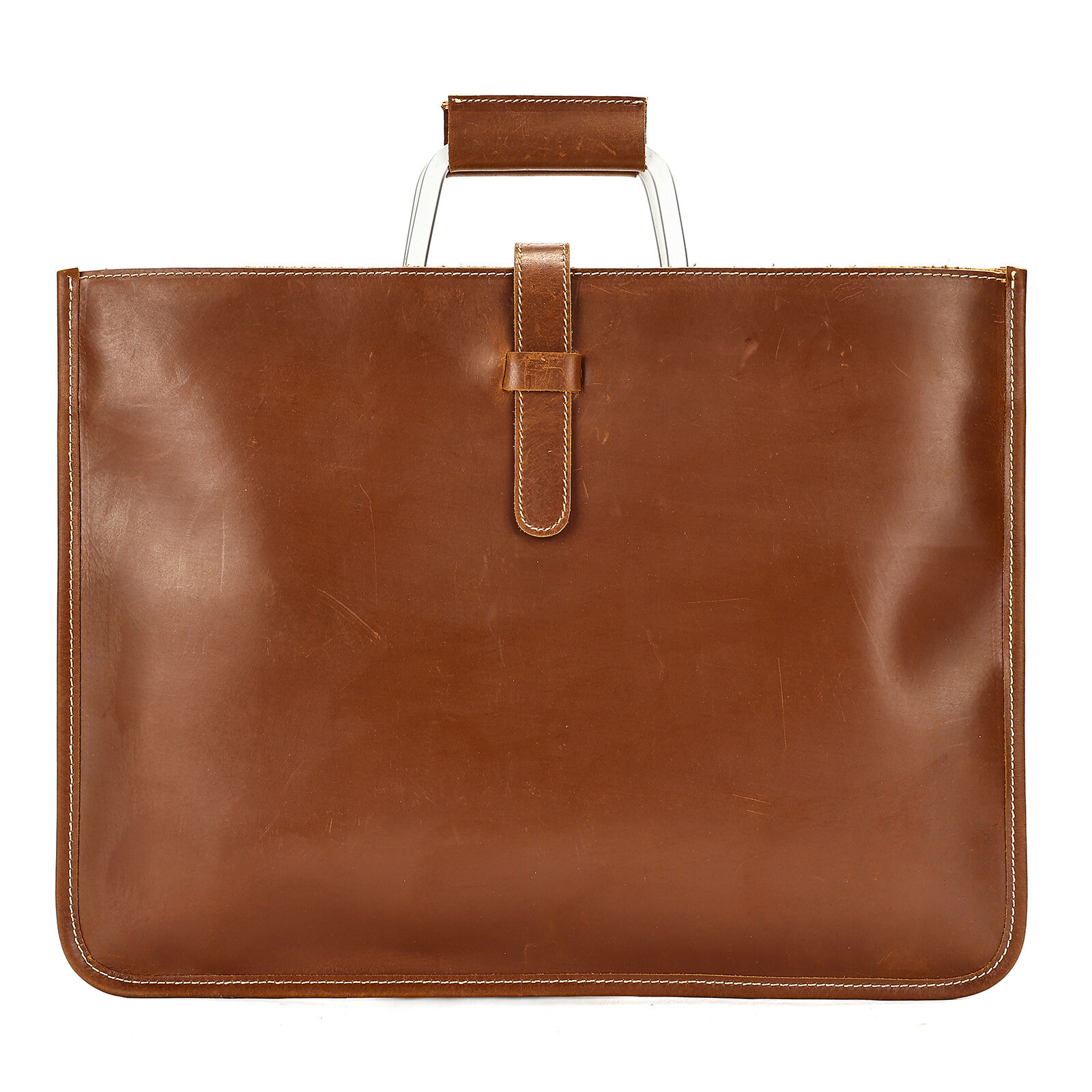 Мужская кожаная сумка Crazy Horse, европейская и американская ретро-сумка через плечо из коровьей кожи первого слоя, большая вместительная сумка через плечо из натуральной кожи