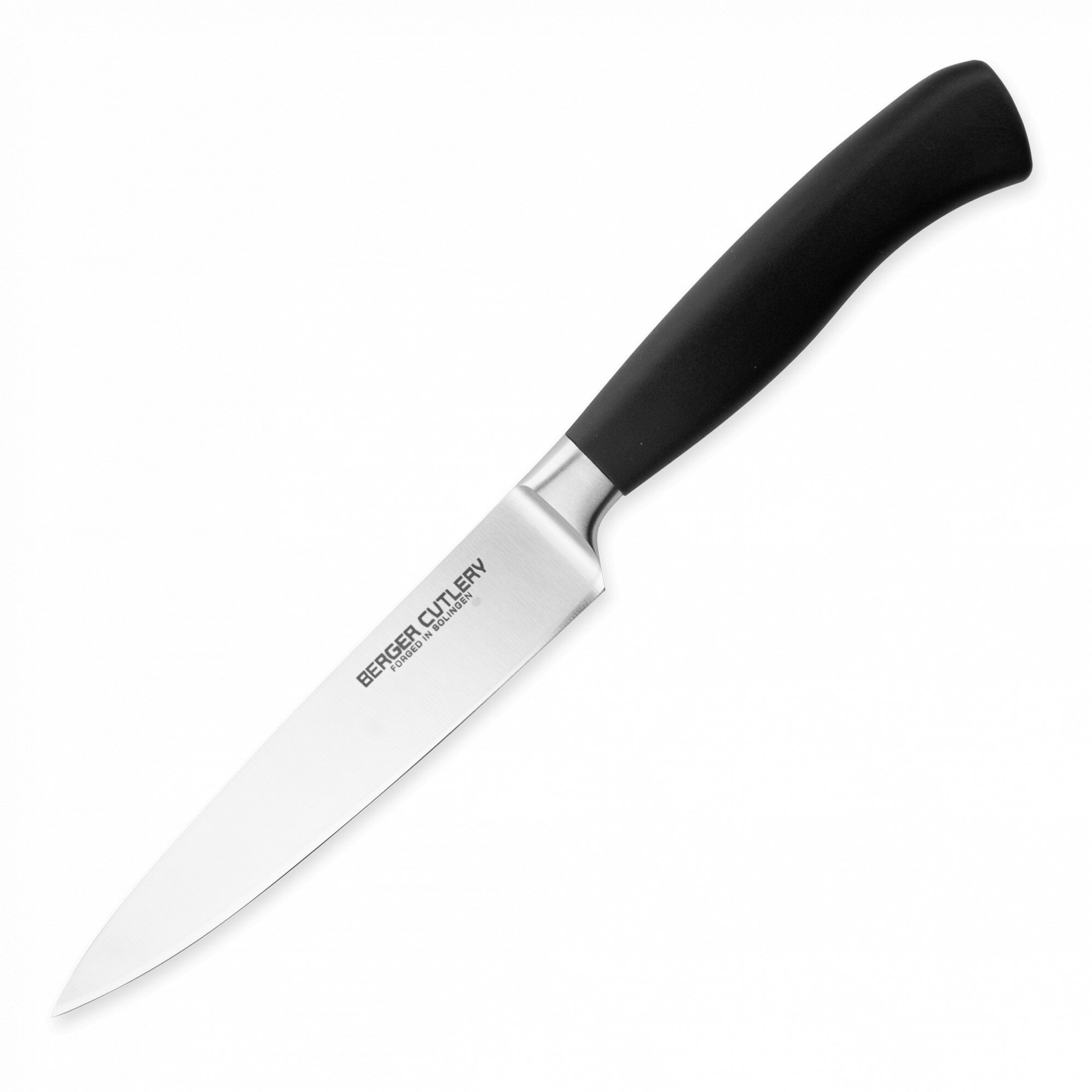 Нож филейный Berger Cutlery Ergo Line BC121616, сталь, лезвие 16см, черный