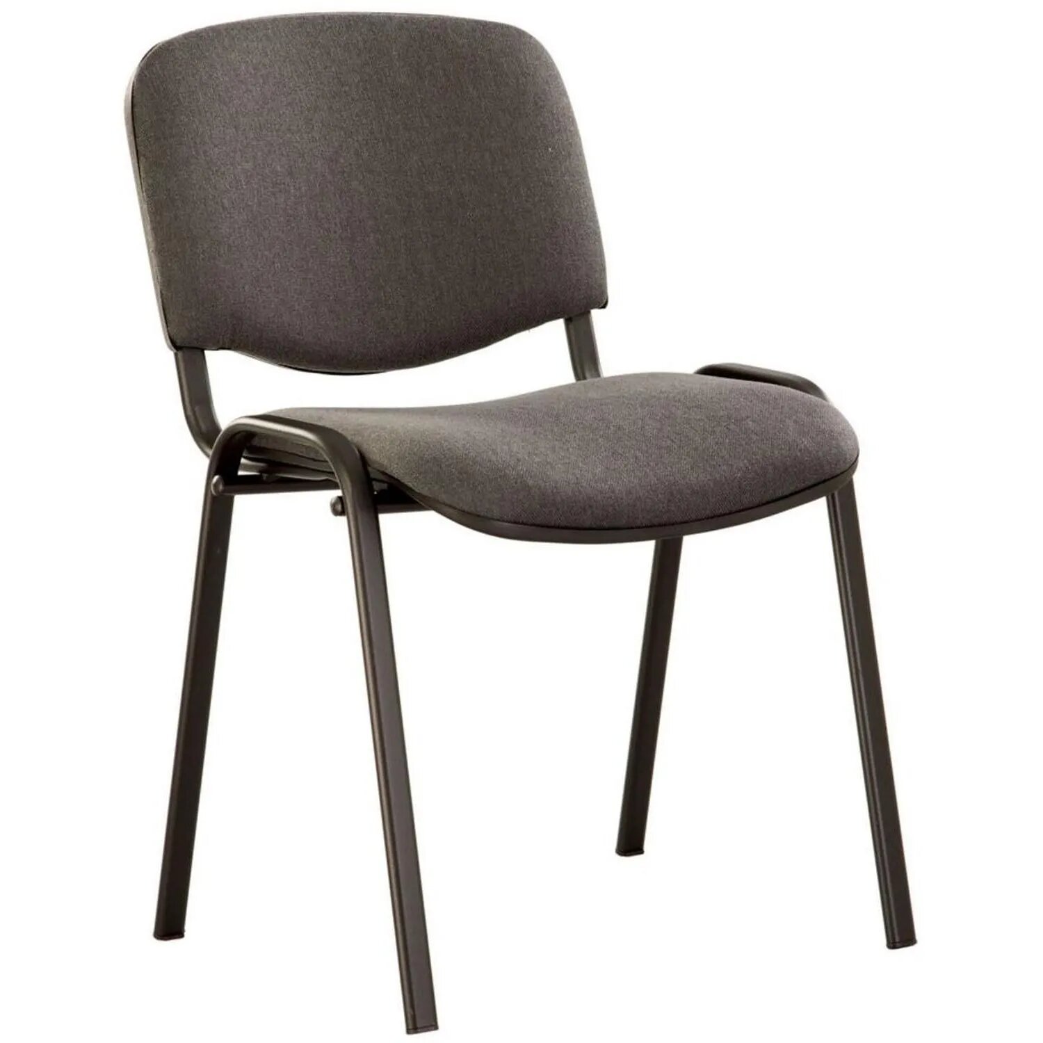 Стул UA_EChair ISO WIN(изо) черн, ткань серая С-38