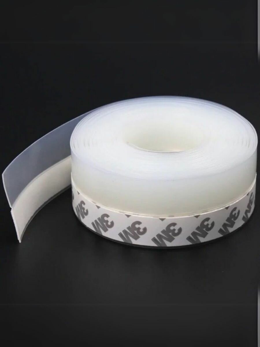 Силиконовый уплотнитель с клеем для дверей и окон Самоклеящаяся лента от сквозняков, пыли, воды и шума