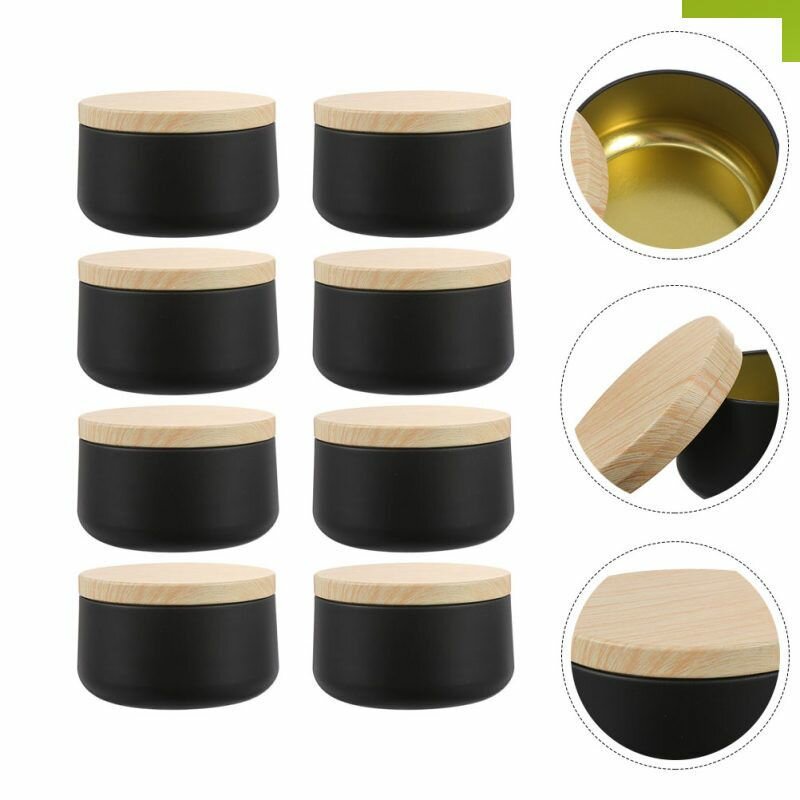 8 шт. контейнеров для хранения, практичная свечная банка, коробка для сои 8.00X8.00X5.00CM