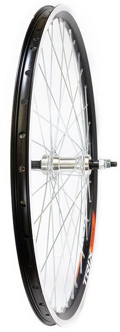 Колесо заднее 20" TRIX, ал. дв. обод, 36H, 406х19,4/25х21,4мм, A/V, трещотка, гайка, ножной торм.