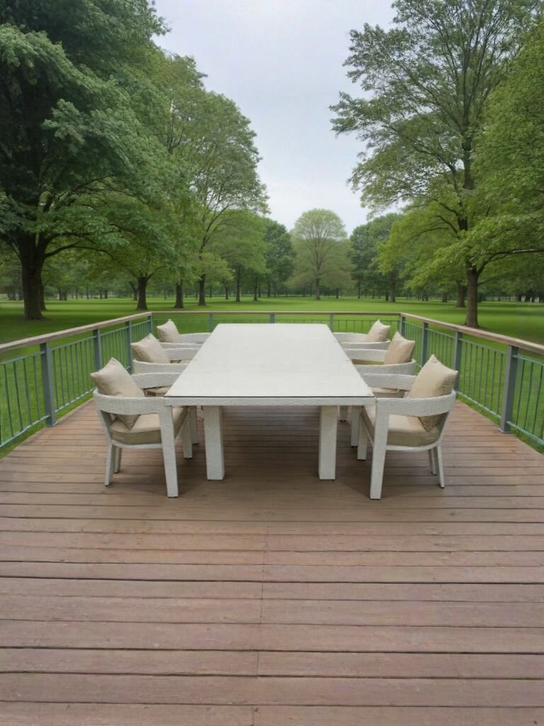 Комплект из искусственного ротанга Макао-6, слоновая кость, 6 персон